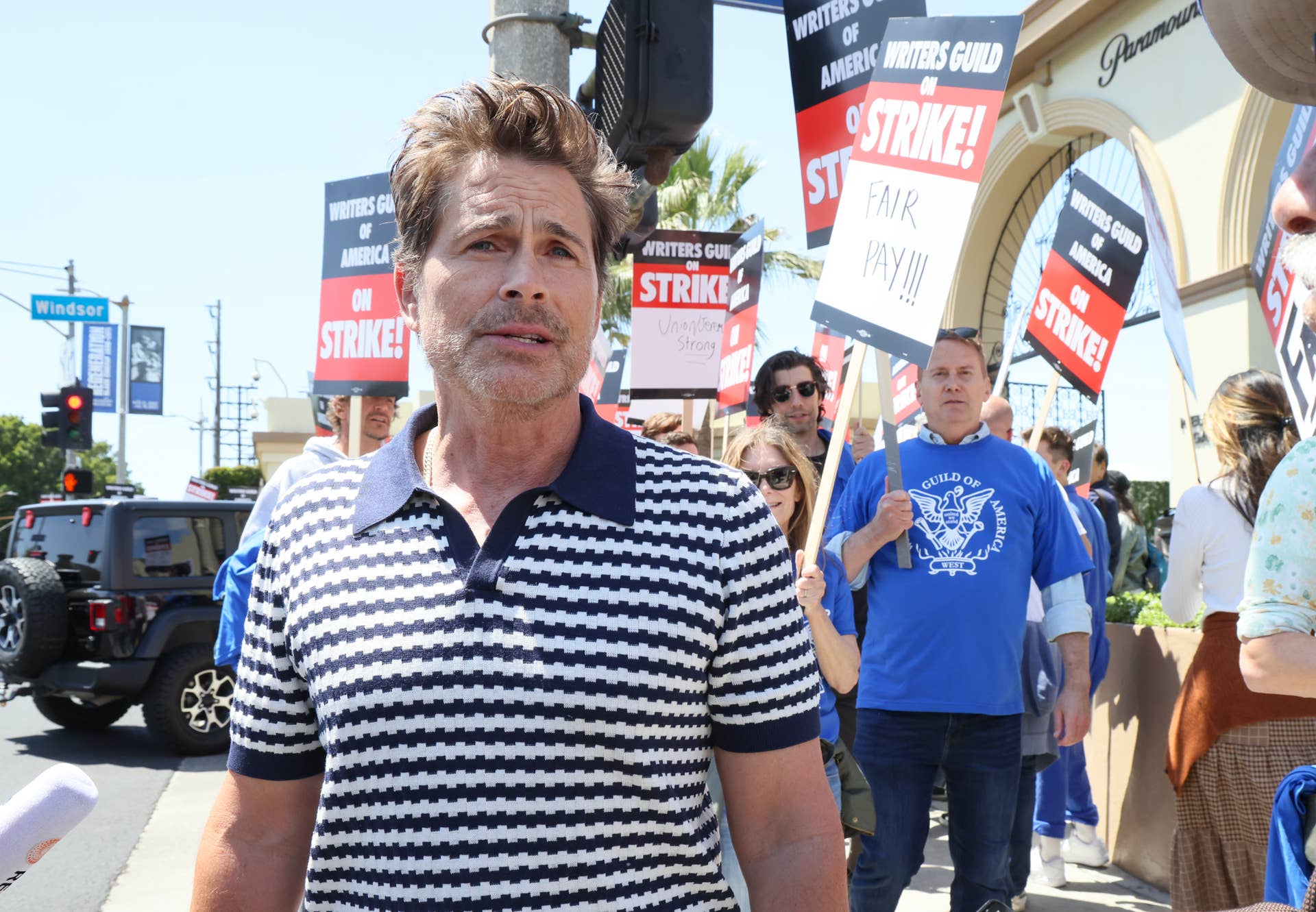 All the Celebrities Spotted on Writers Strike Picket Lines - Men's Journal