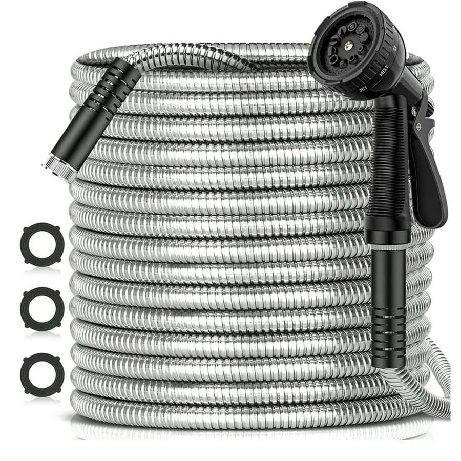 Walmart Is Selling a 75-Foot Metal Garden Hose for 63% Off - Men's Journal