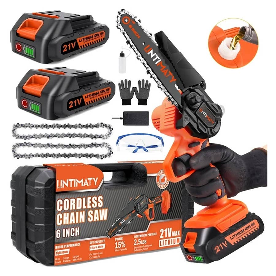 This $60 Mini Chainsaw Is Now on Sale for Only $35 - Men's Journal