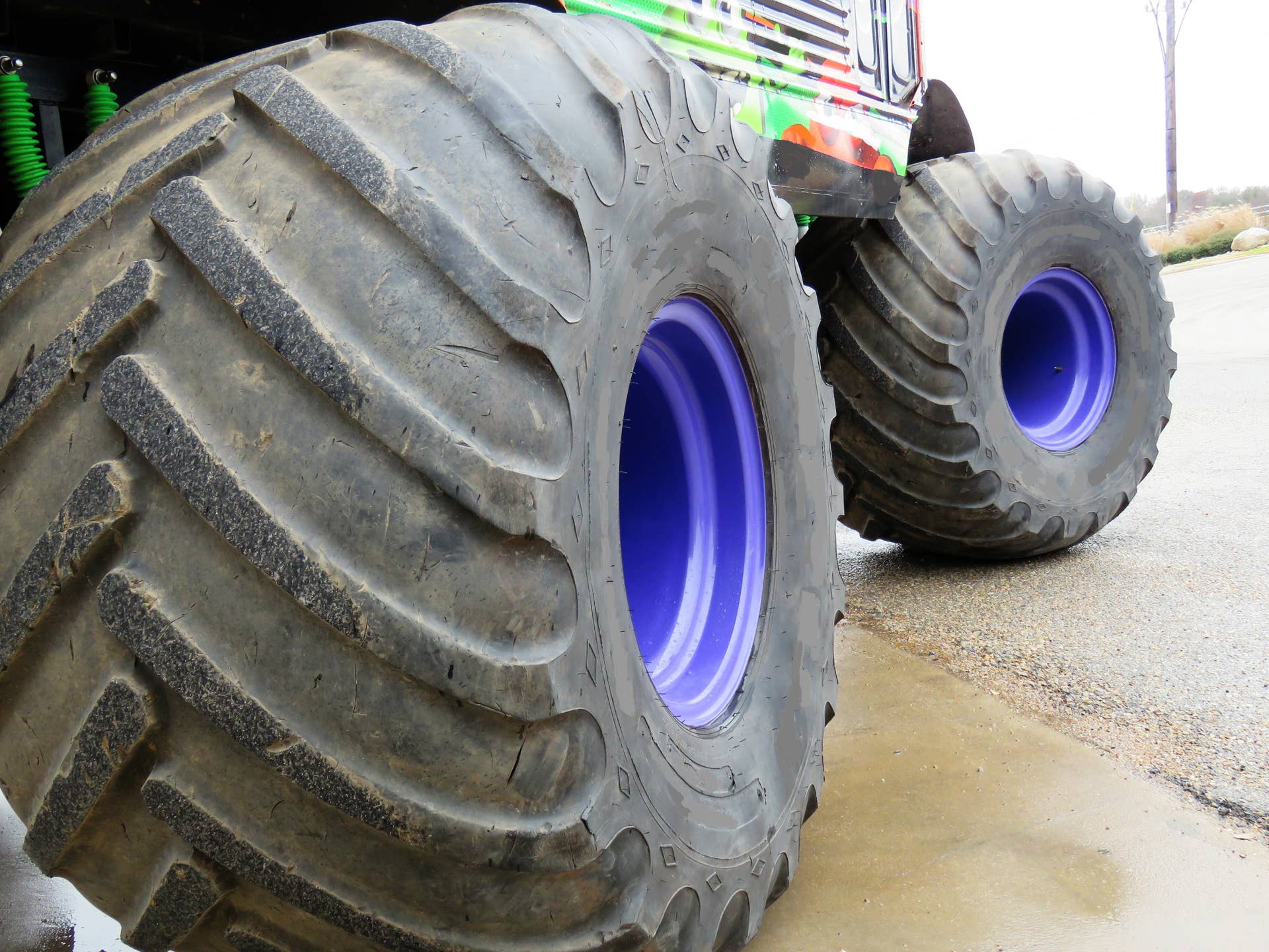 Wild Video Shows Monster Truck Tire Flying Off, Crushing Car - Men's ...