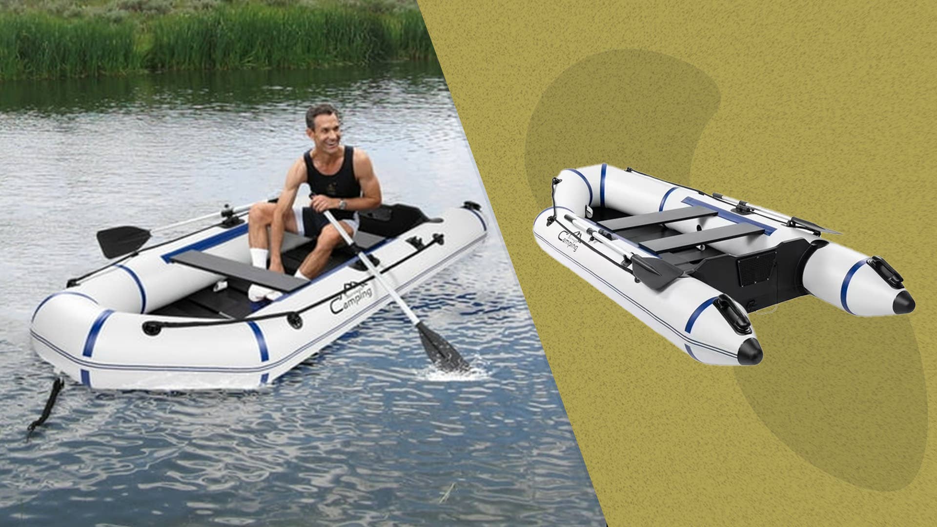 This 10-Foot Inflatable Fishing Boat Is 44% Off at Walmart - Men's Journal