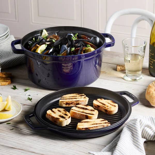 Staub 7 Quart Cast Iron Braise And Grill