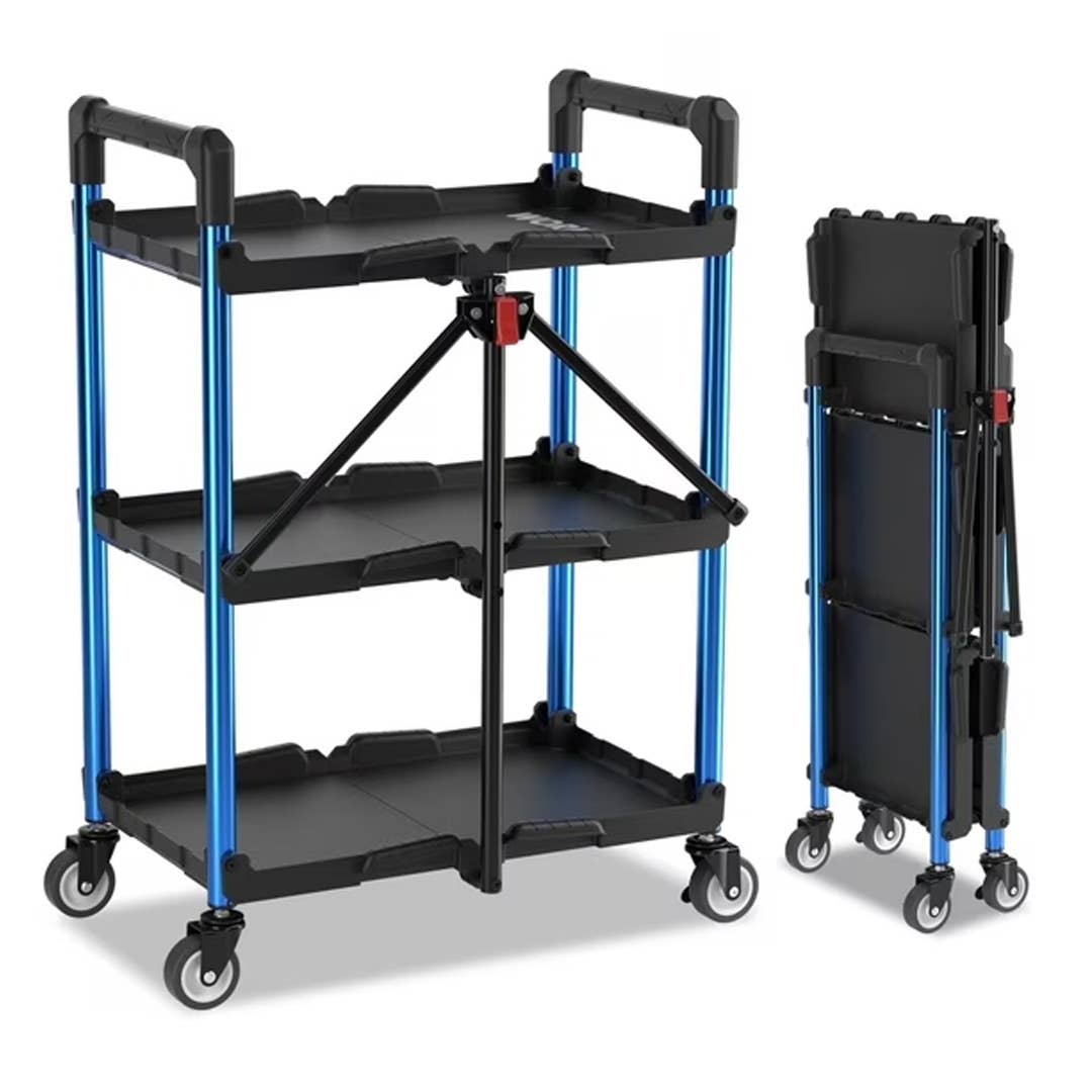 Workpro's 3-Tier Folding Utility Cart Is 50% Off at Walmart - Men's Journal