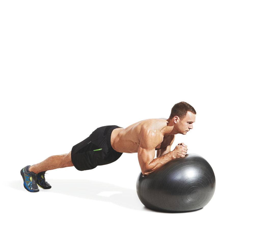 15-Minute Stability Ball Workout for a Strong, Shredded Core - Men's ...
