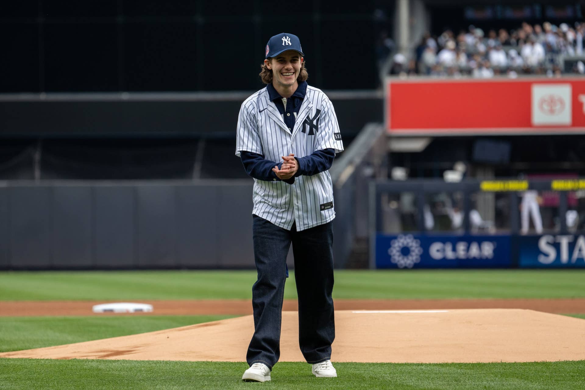 Olympic Gold Medalist Throws First Pitch at Yankees Opener - Men's Journal