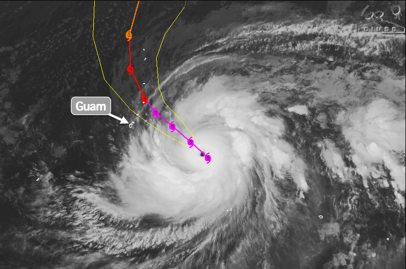 Super Typhoon Sinlaku Looking to Smash Guam/Marianas with 150mph winds ...