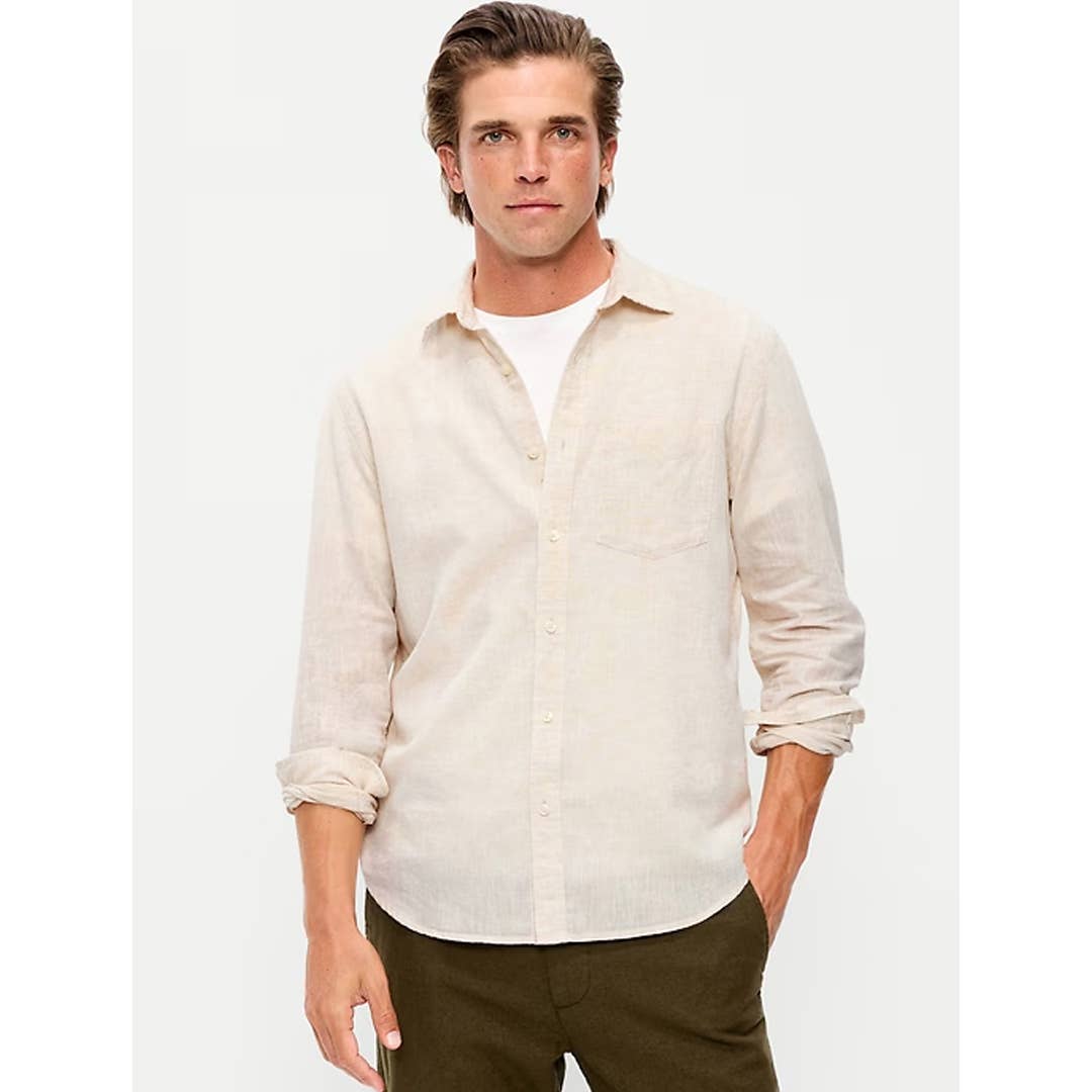 Old Navy's Popular Linen-Blend Shirts Are on Sale for $27 - Men's Journal