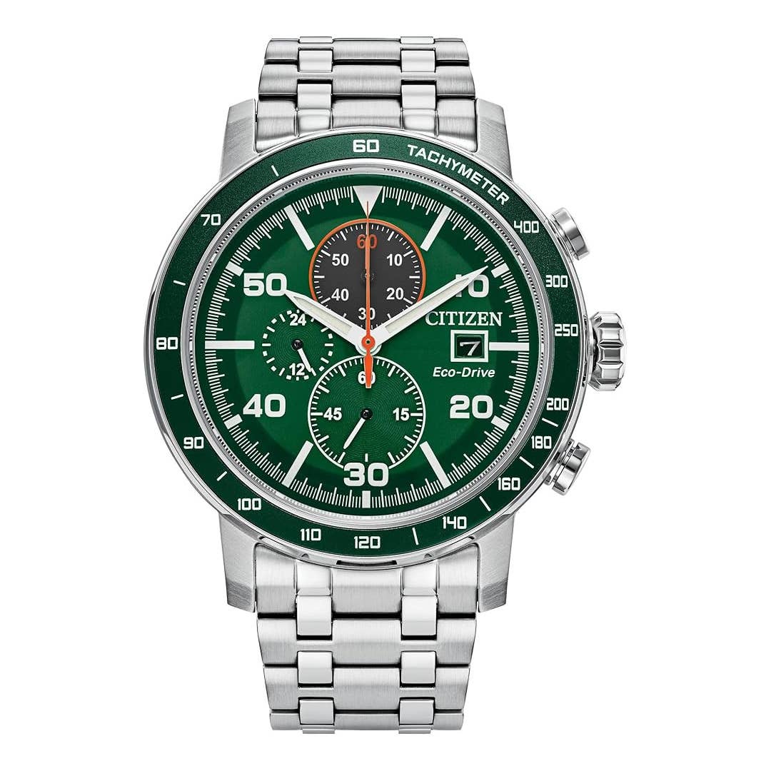 Citizen’s Green and Silver Brycen Watch Is 66% Off on Amazon - Men's ...