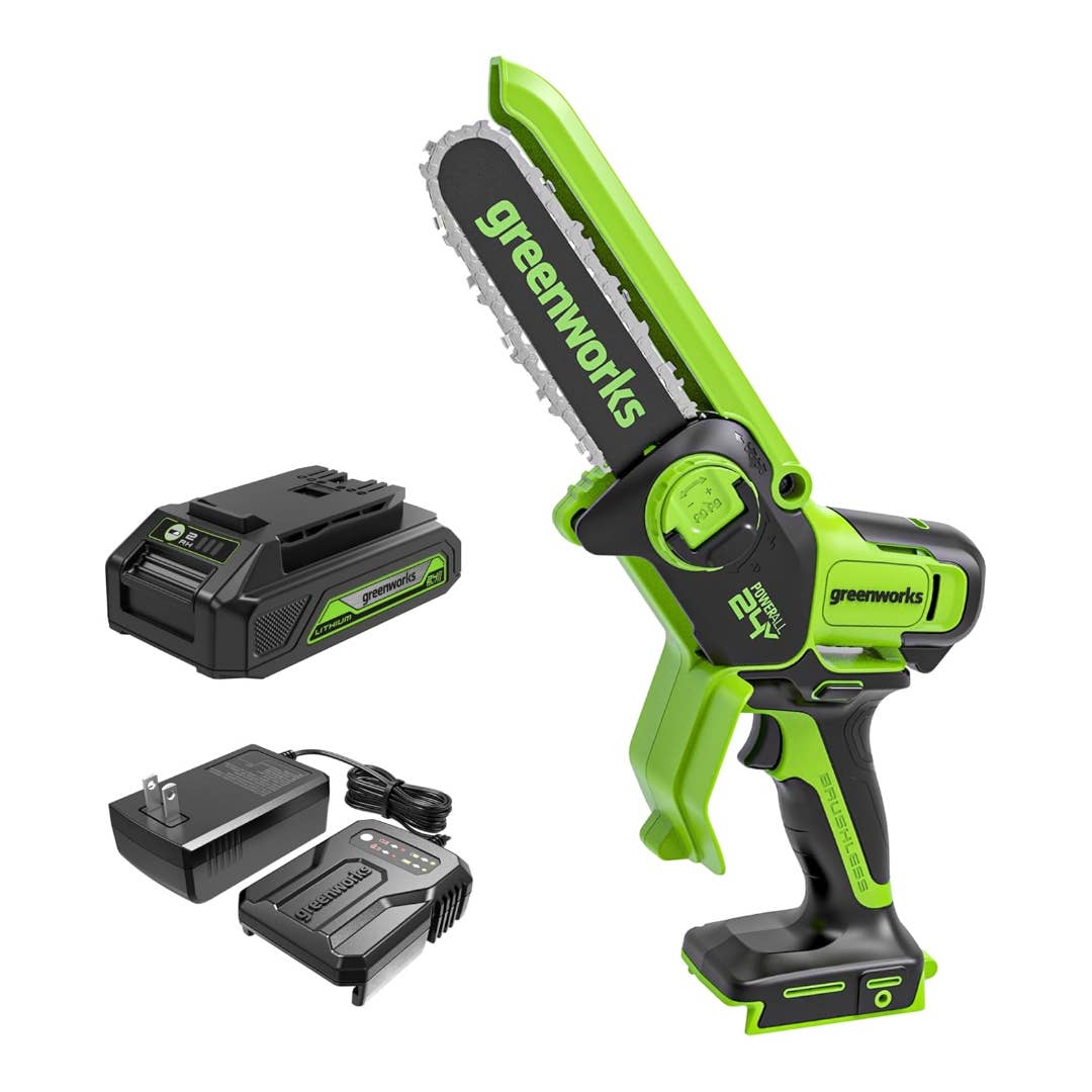 Amazon Is Selling a Greenworks Mini Chainsaw for 38% Off - Men's Journal