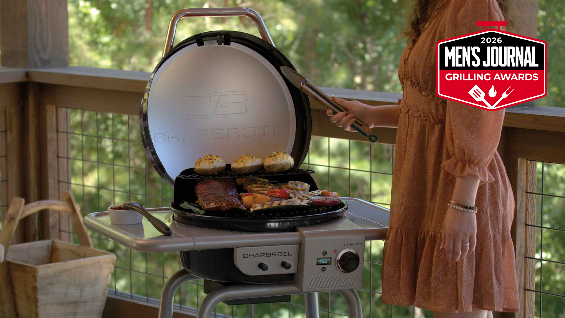 Charbroil Bistro Pro Electric Review: Best Hybrid Charcoal Grill - Men ...