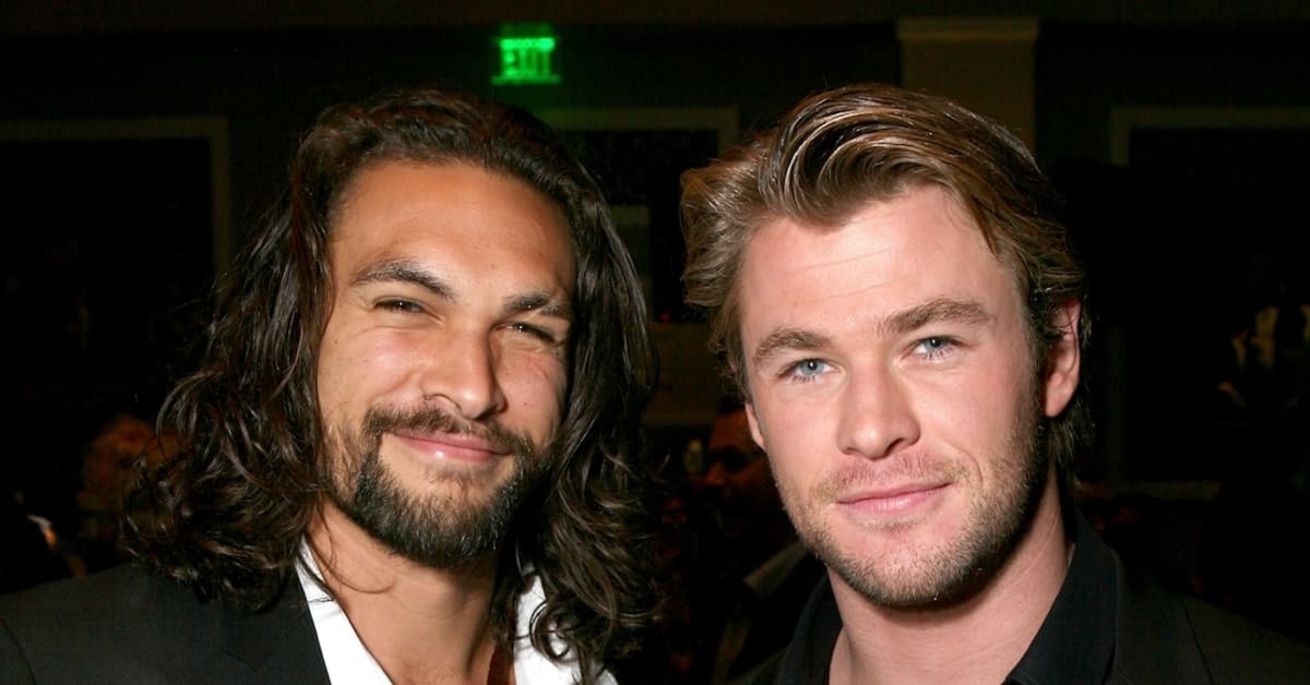 Jason Momoa and Chris Hemsworth Compare Muscle Sizes in TikTok War
