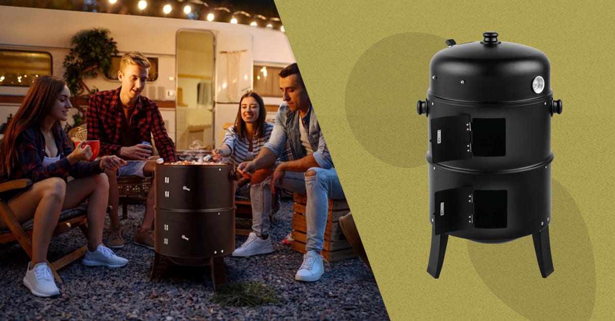 This Vertical Charcoal Grill & Smoker Is 49% Off at Walmart