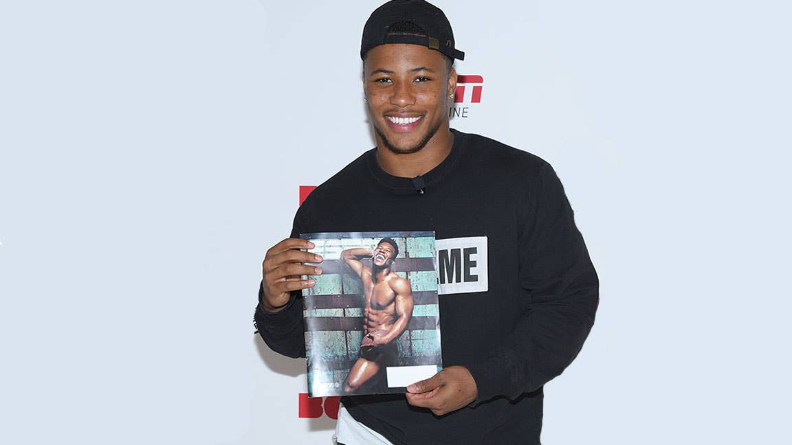 Saquon Barkley on His Offseason Training, the 'NFL 100' Quad Challenge ...