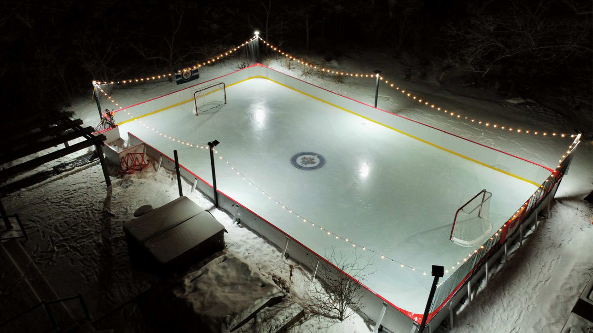 What to Know About Homemade Backyard Hockey Rink Boom Men s Journal