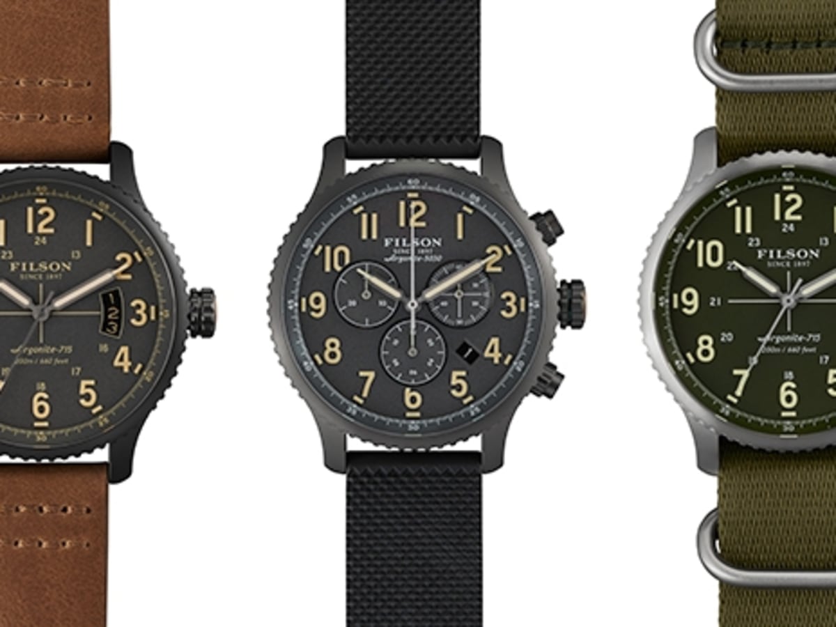Filson Shinola Mens Smoke Gray 43mm Dial Field Watch Store ...