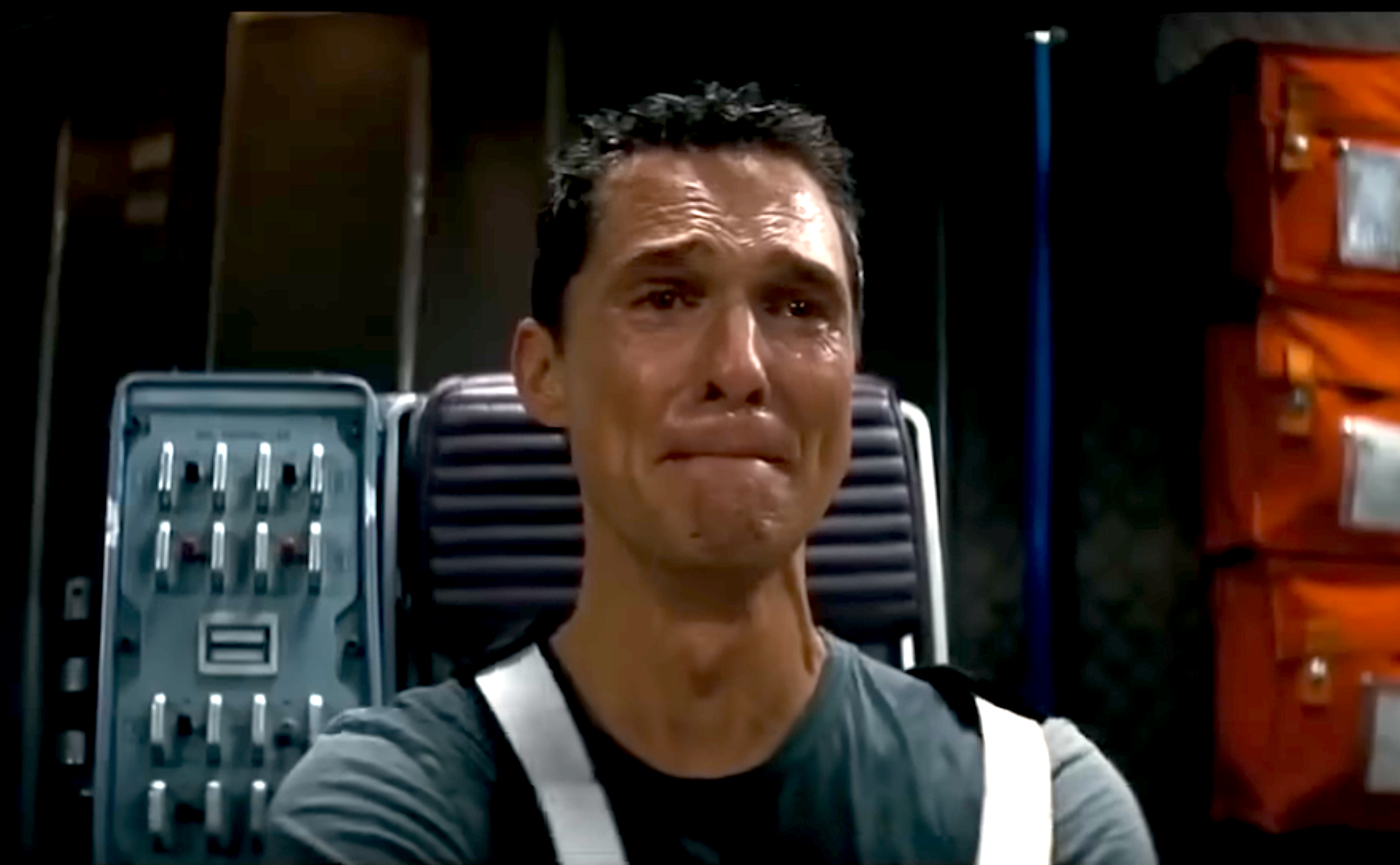 Matthew Mcconaughey Interstellar Crying