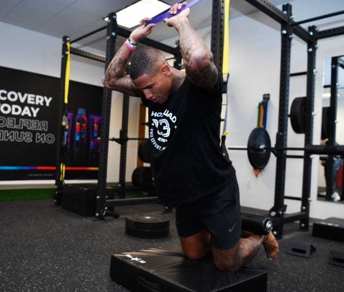 Raiders Tight End Darren Waller Hamstring Workout