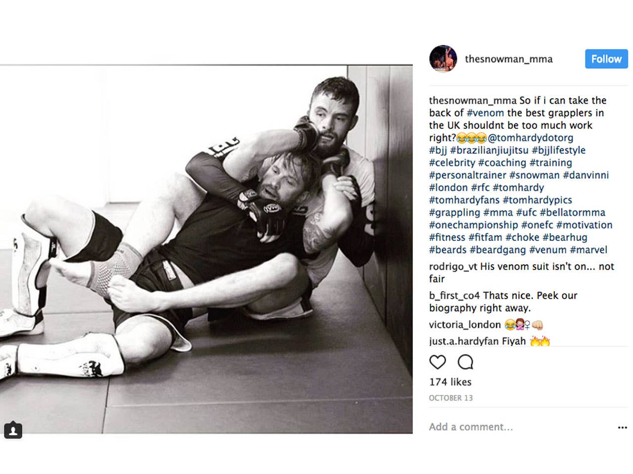 Tom Hardy's 'Venom' Workouts: Boxing, MMA, and Jiu-jitsu - Men's Journal