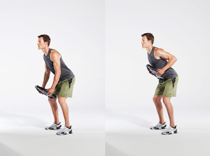 The Total-Body Weight Plate Workout (No Barbell Required) - Men's Journal
