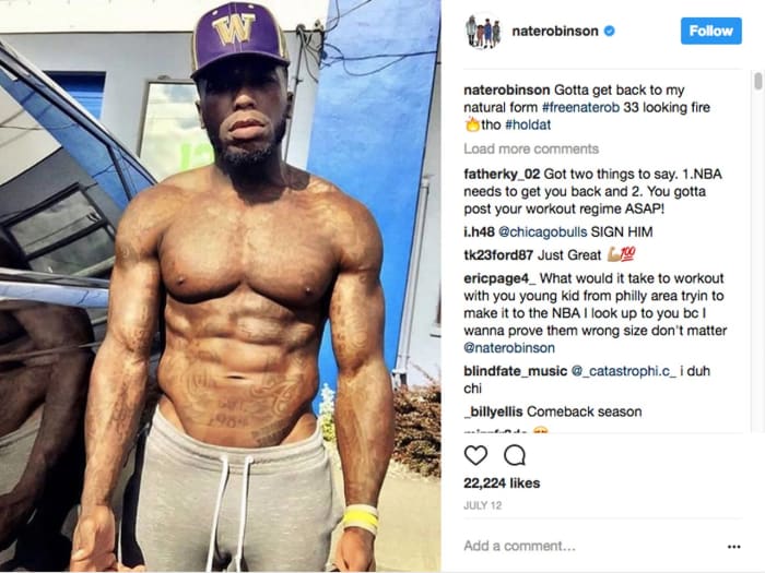 9 Times Nate Robinson Lit Up Instagram With His Shredded, Shirtless Photos
