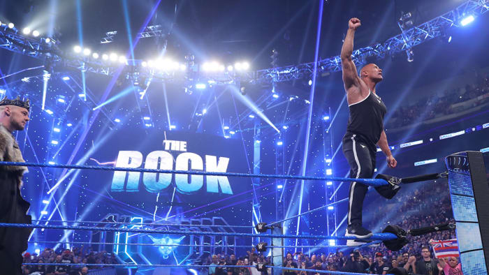 Dwayne ‘The Rock’ Johnson Returns to WWE Smackdown in Legendary Fashion ...