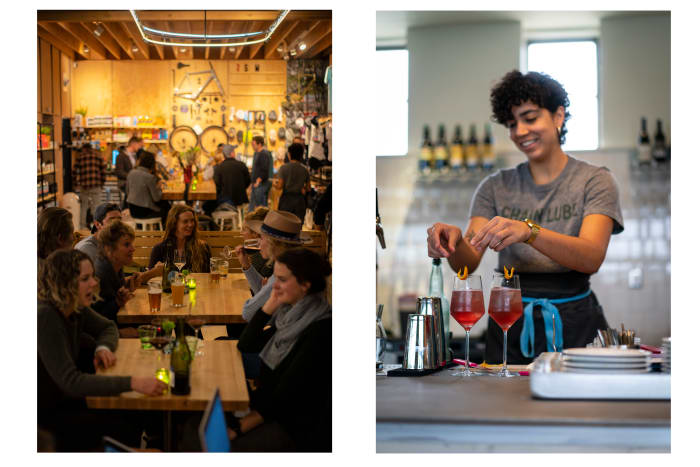 The Meteor Is the Coolest Bike-Coffee-Champagne Shop in Austin