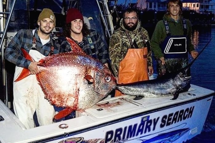 Maryland anglers reel in extremely rare opah 'moonfish'; photos
