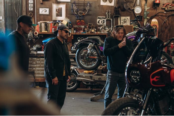 Norman Reedus on His Custom Indian Sport Chief Motorcycle - Men's Journal