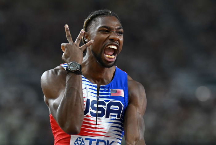Noah Lyles Gives Update on Race Against NFL Superstar