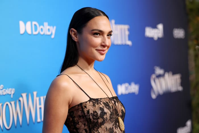 Gal Gadot Turns Heads In See-Through Dress at 'Snow White' Premiere