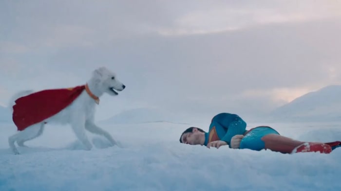 New 'Superman' Clip Features Full Krypto Scene — and Robots?