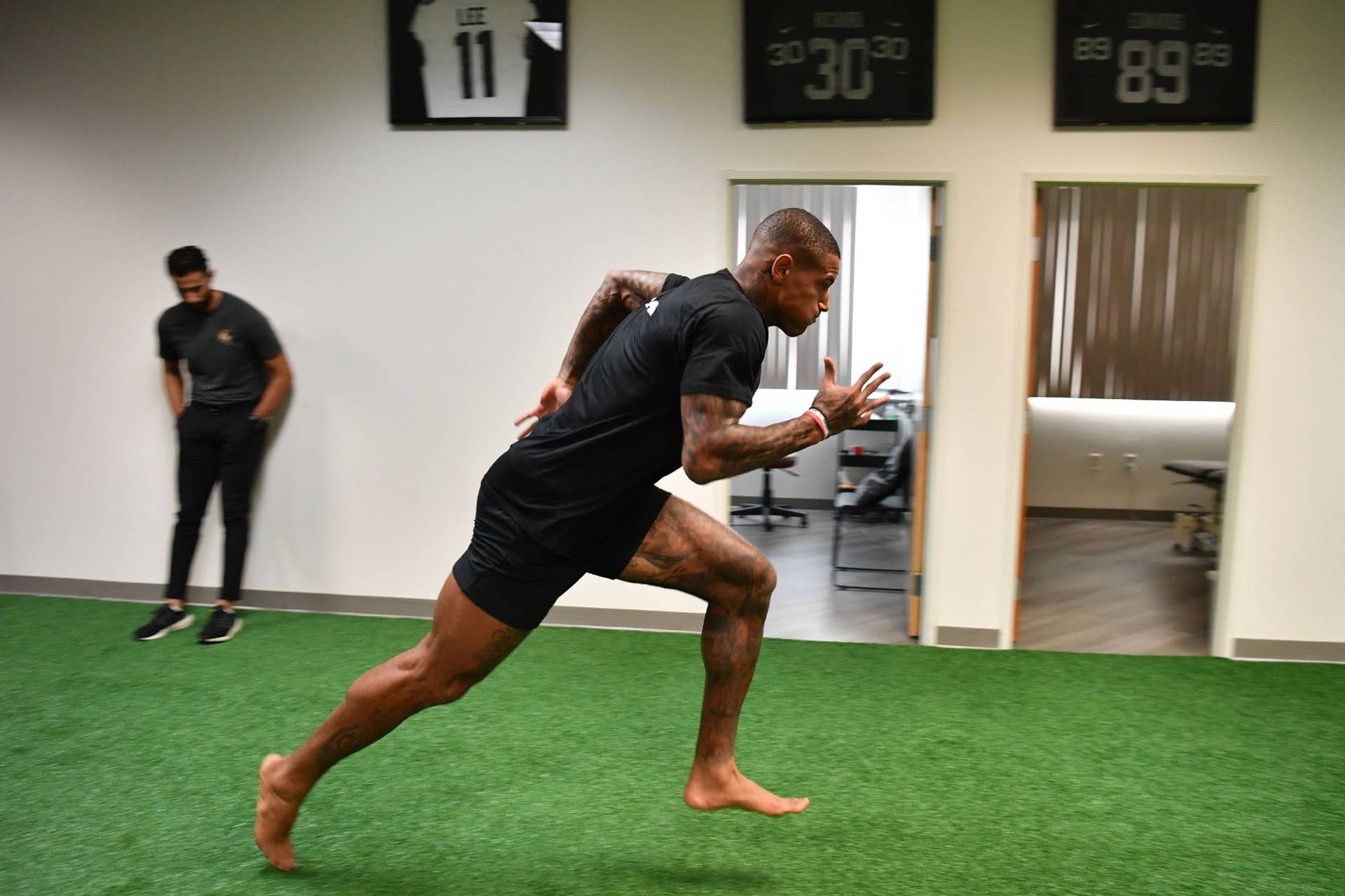 Raiders Tight End Darren Waller Hamstring Workout