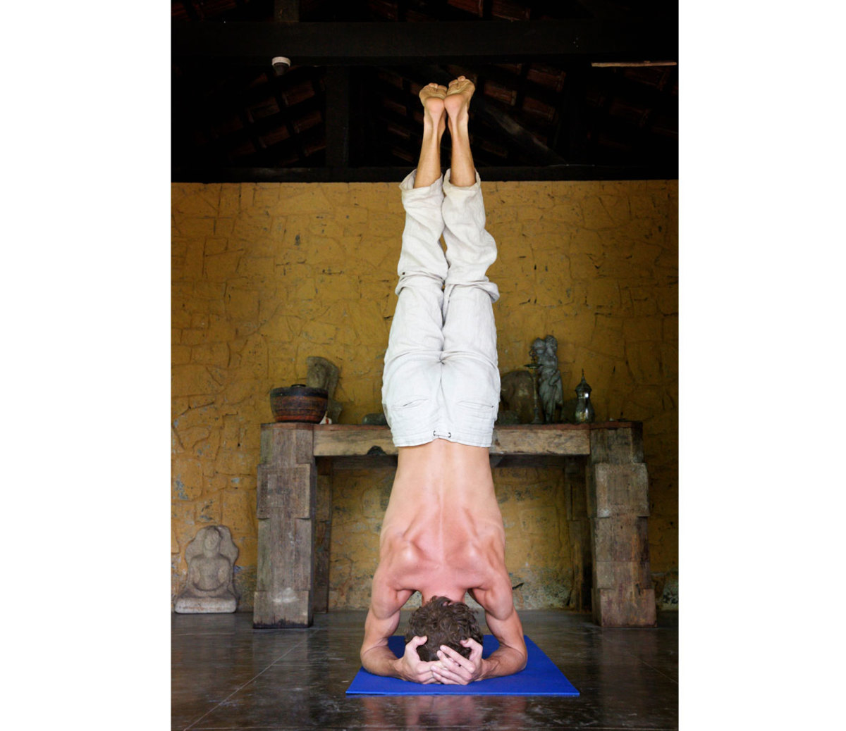 Yoga Headstand Male