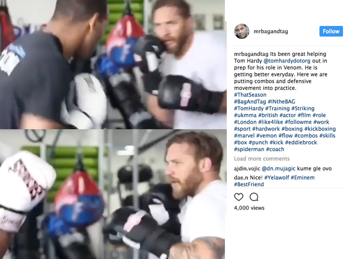 Tom Hardy's 'Venom' Workouts: Boxing, MMA, and Jiu-jitsu - Men's Journal