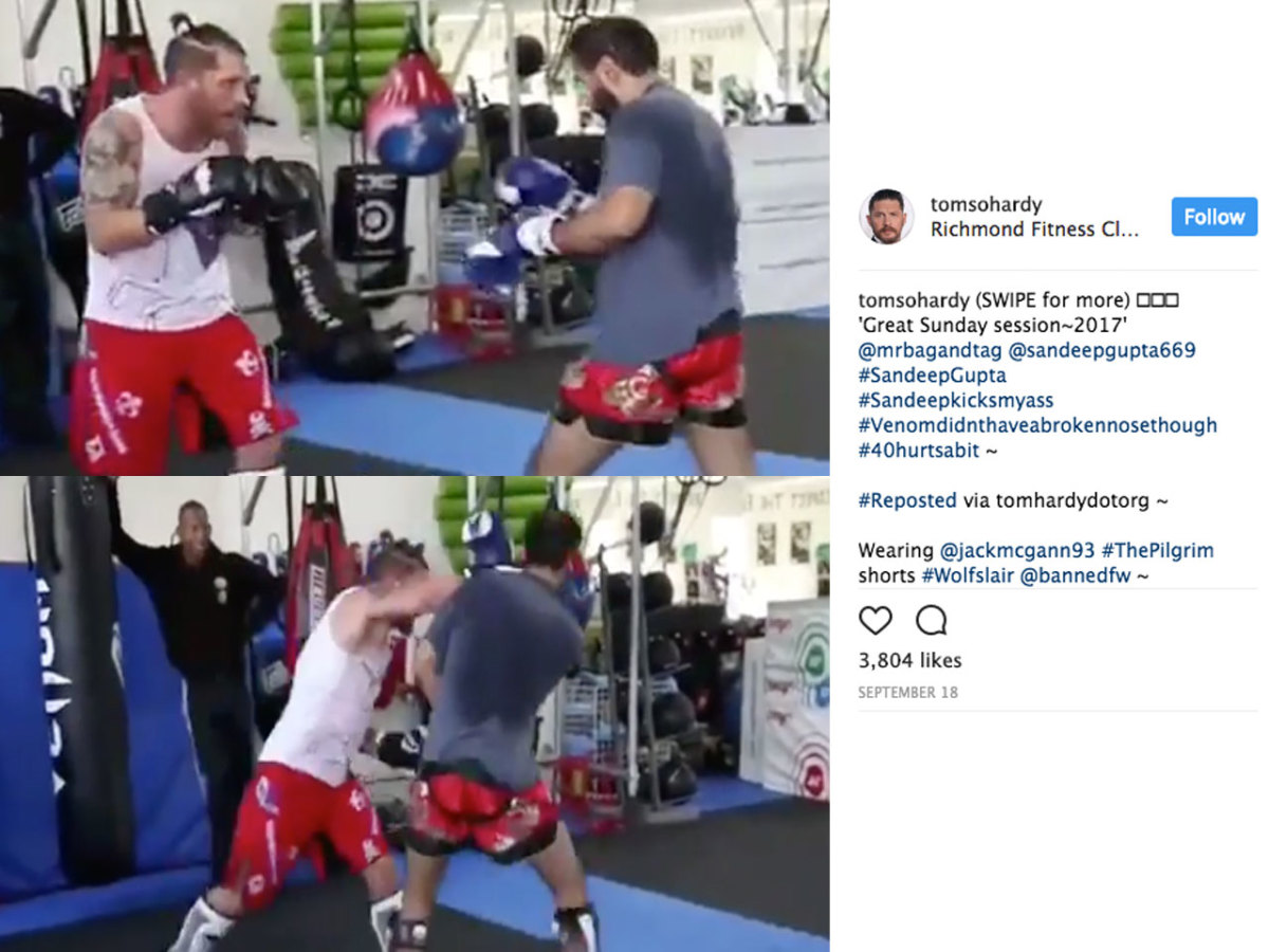 Tom Hardy's 'Venom' Workouts: Boxing, MMA, and Jiu-jitsu - Men's Journal