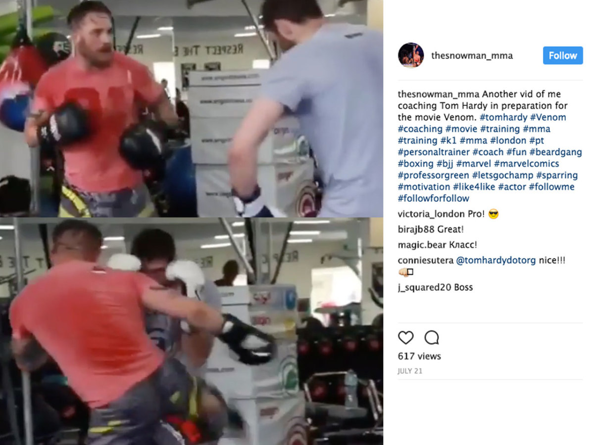Tom Hardy's 'Venom' Workouts: Boxing, MMA, and Jiu-jitsu - Men's Journal
