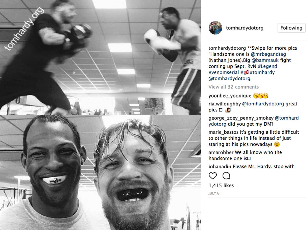 Tom Hardy's 'Venom' Workouts: Boxing, MMA, and Jiu-jitsu - Men's Journal