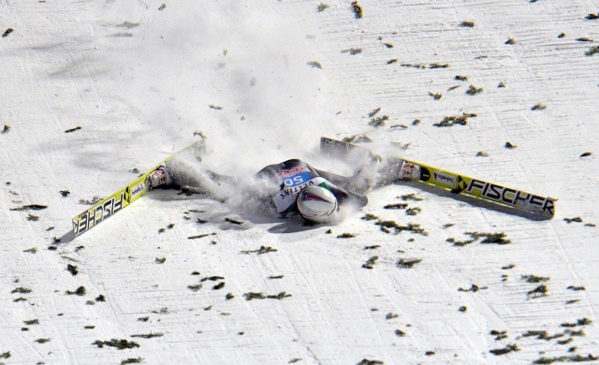 Watch 6 of the craziest ski crashes of all time