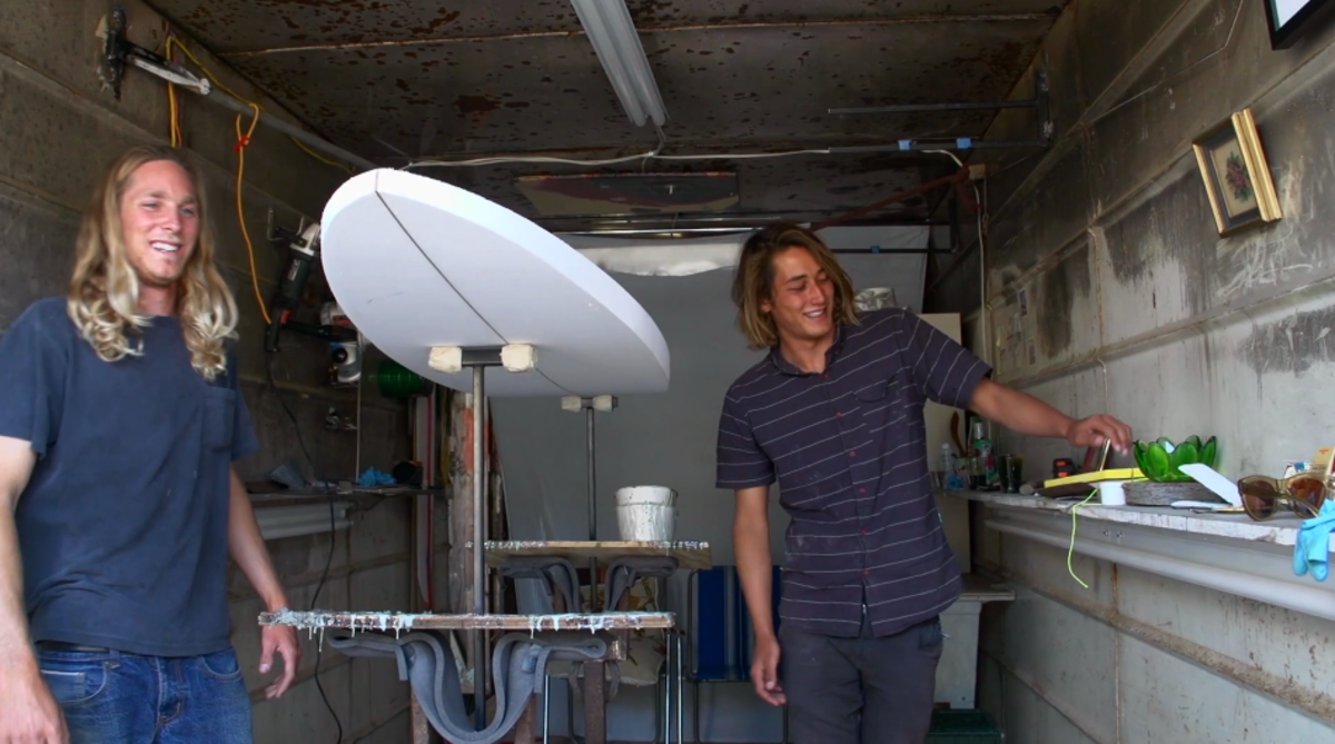 Upcycle a shipping container into the perfect surfboard shaping shack