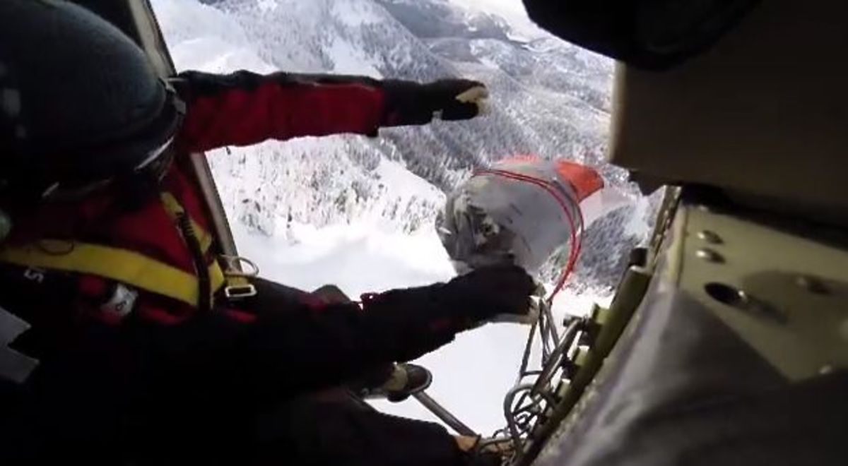 Lit bomb in helicopter just part of avalanche control
