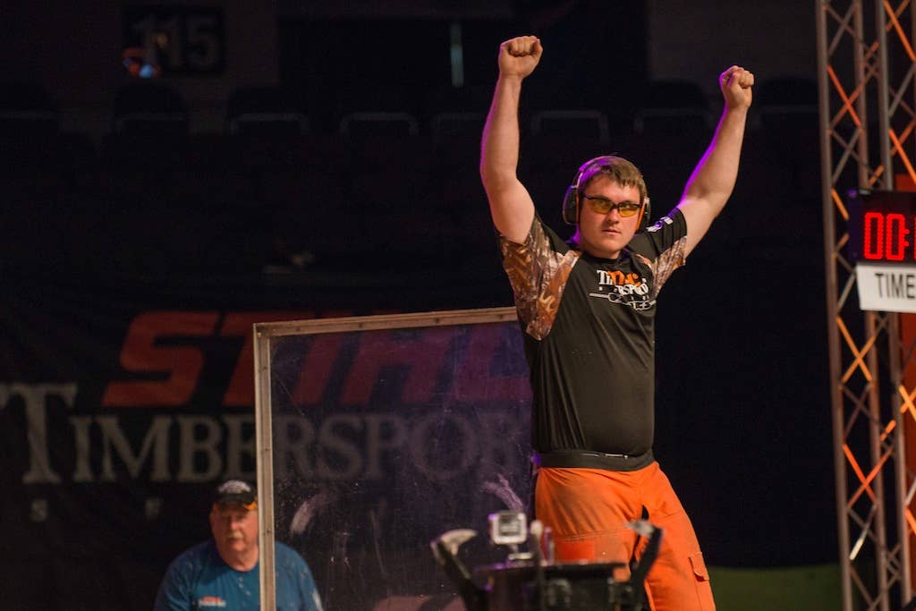 Swing an axe for a living as a lumberjack athlete
