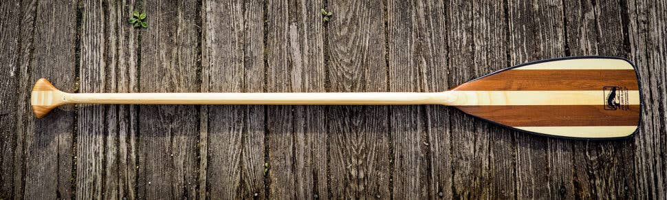 4 do-it-all wood canoe paddles