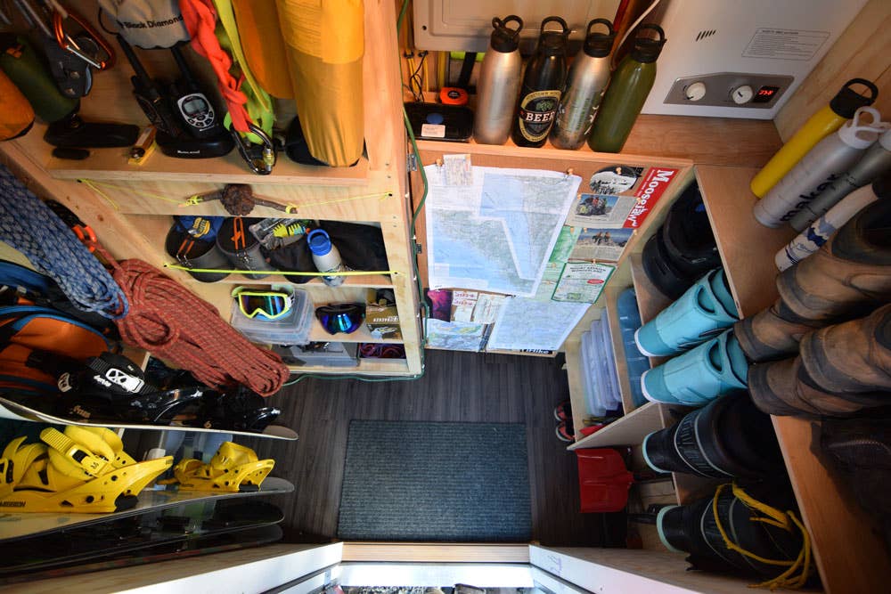 Tips for storing all of your adventure gear in a tiny home