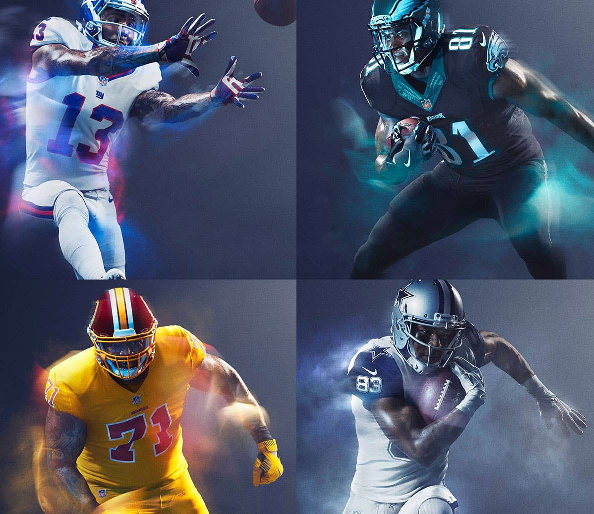 Nike Unveils 'Color Rush' NFL Uniforms