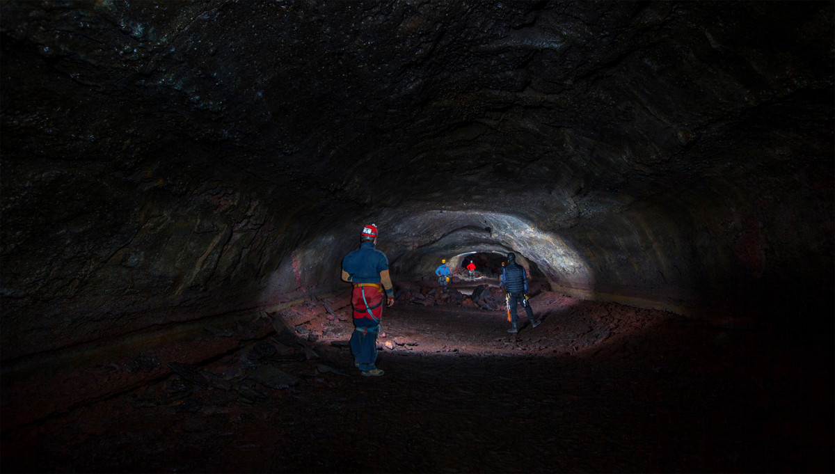Stunning photos taken of secret lava cave