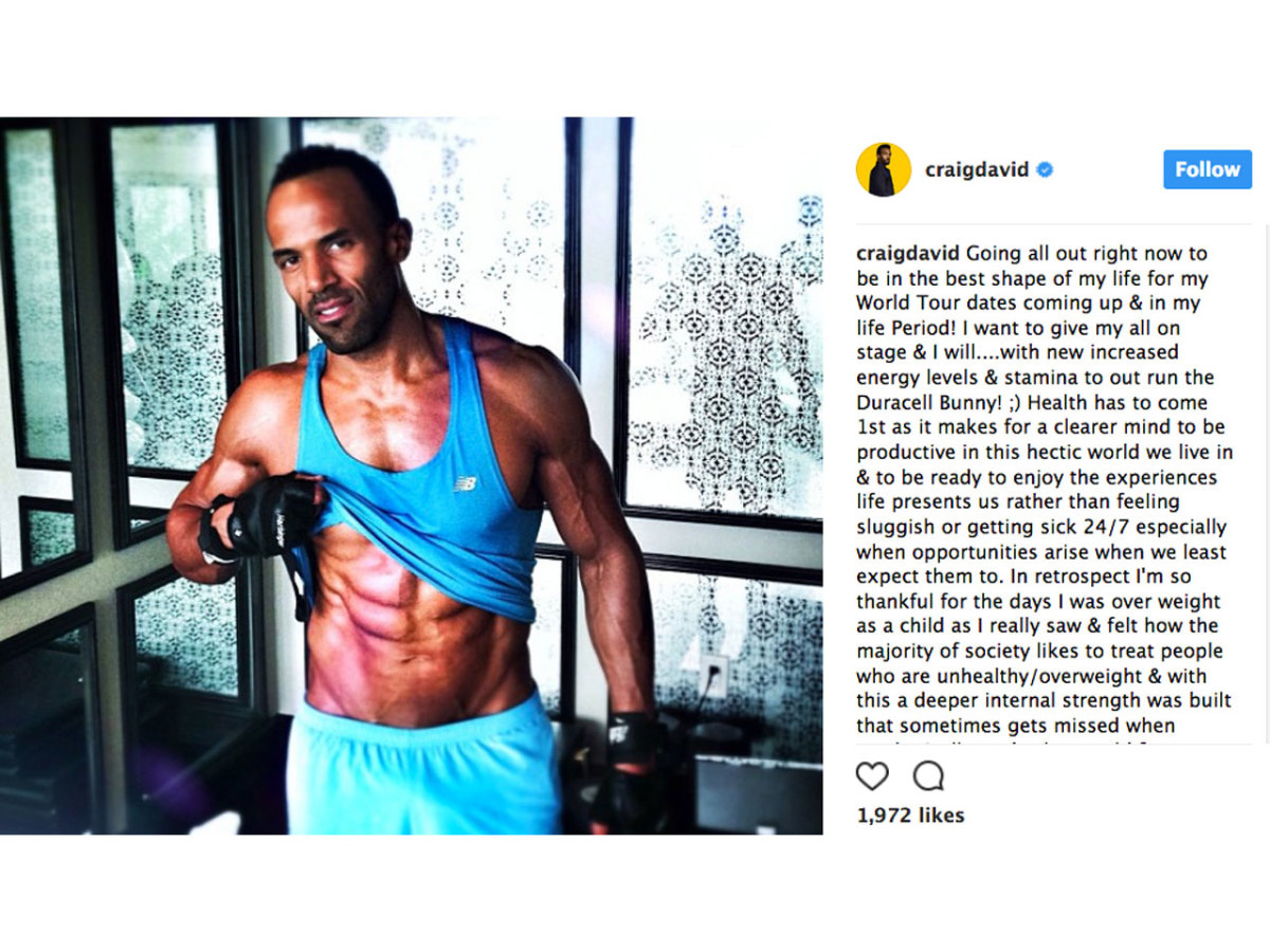 How Singer Craig David Trained for Six-Pack Abs and Got Shredded on ...