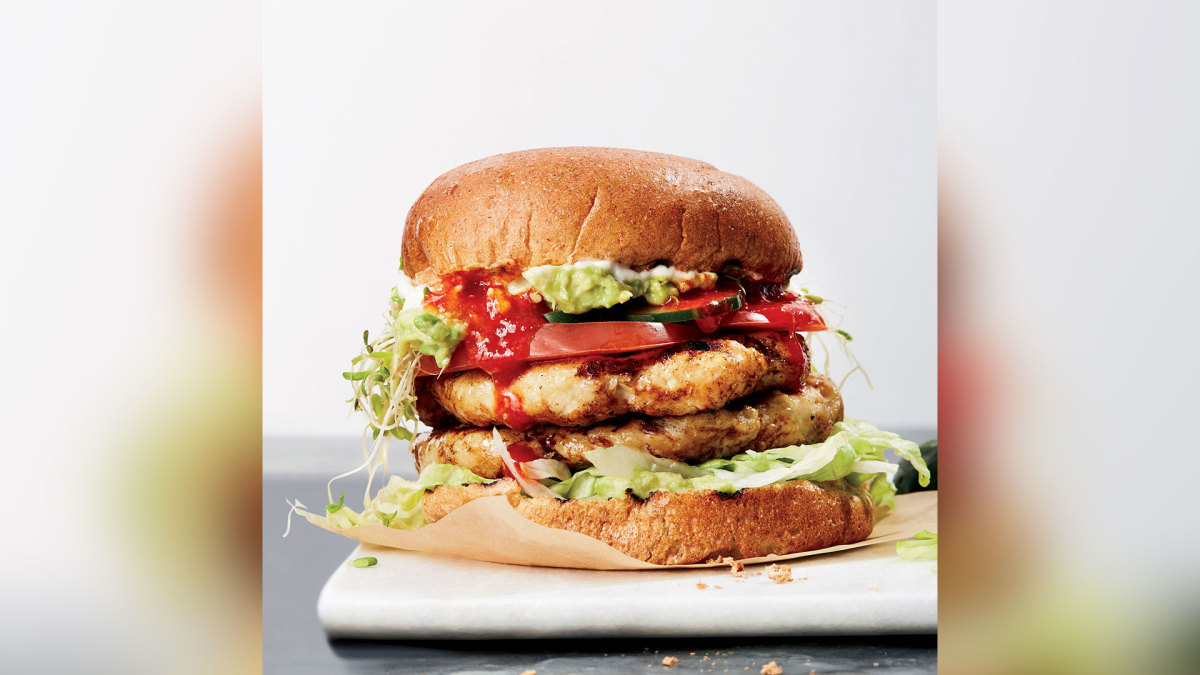 California-style chicken burger