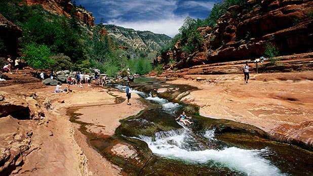 10 Best Natural Waterslides in the U.S.