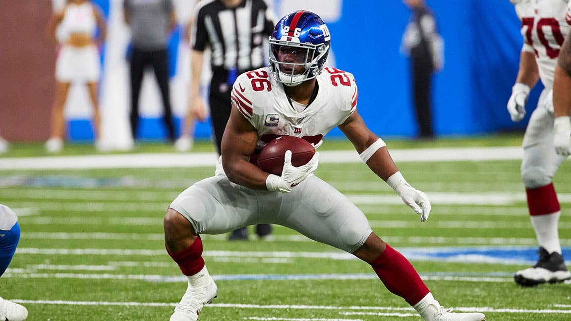 Giants RB Saquon Barkley on His Favorite Workout Gear and Training His ...