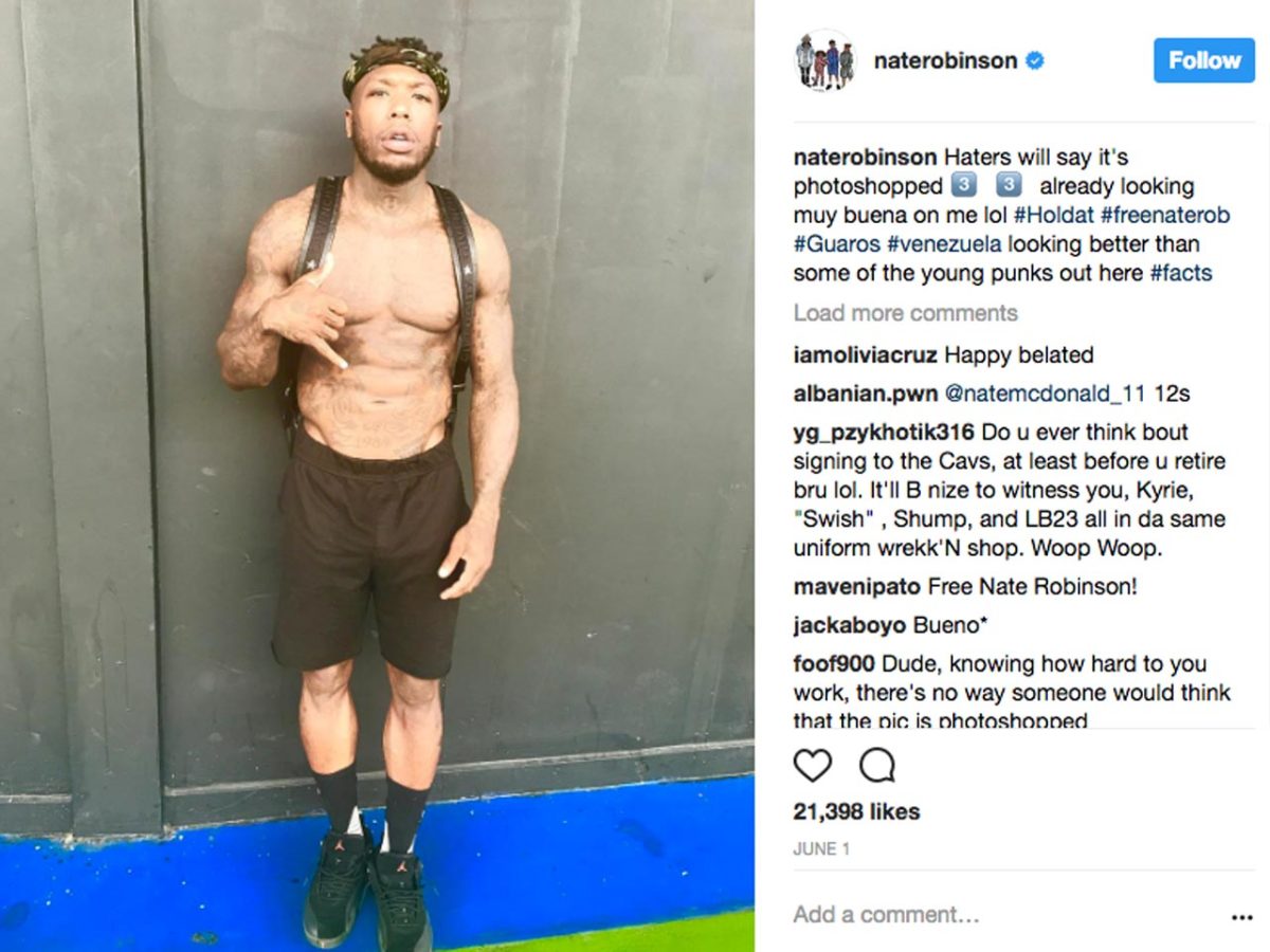 9 Times Nate Robinson Lit Up Instagram With His Shredded, Shirtless ...